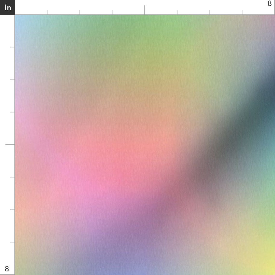 Rainbow Ombre Fabric Rainbow Ombre Bright by | Etsy