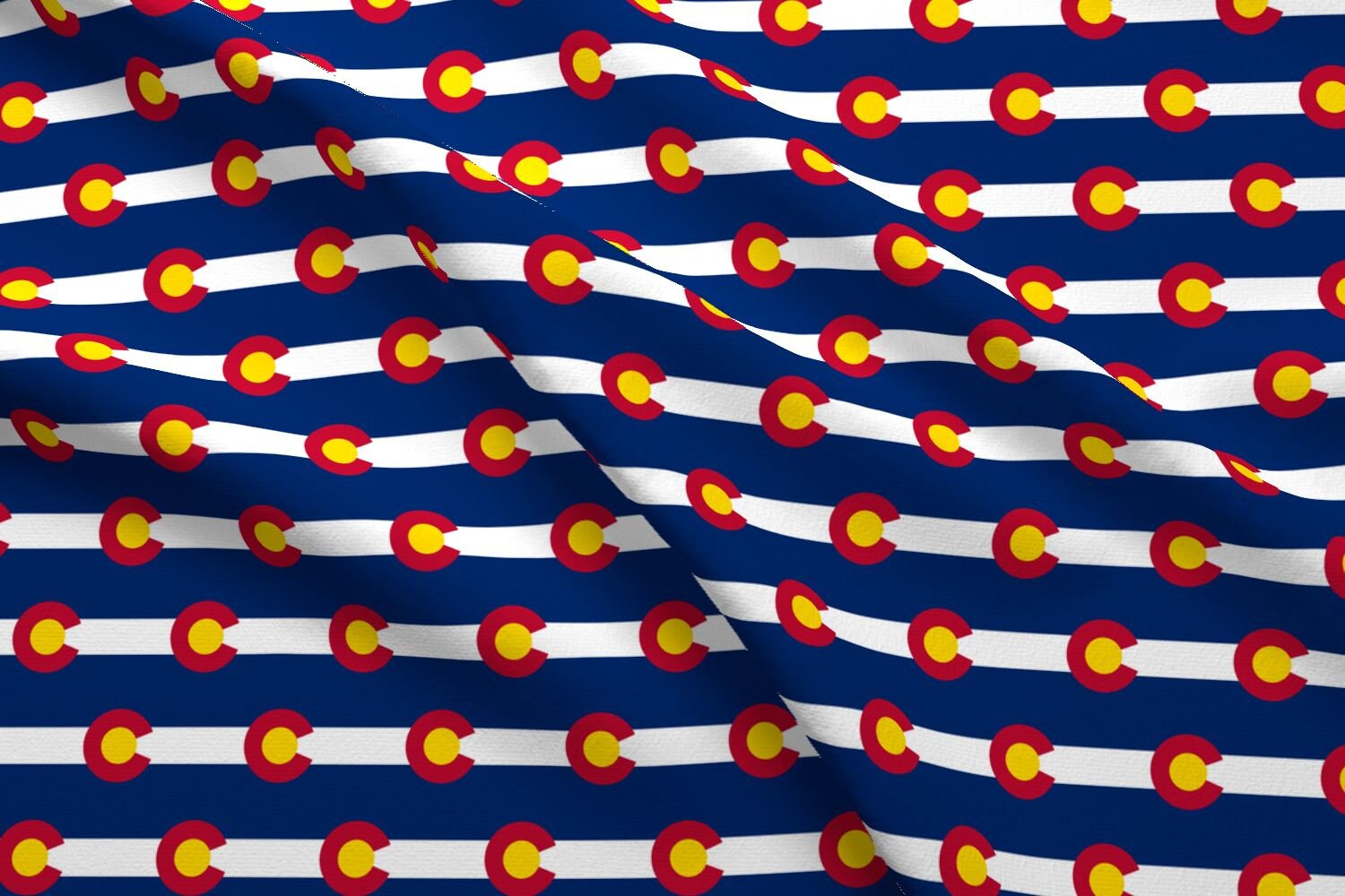 Colorado Flag Fabric Colorado Flag Fabric 2.6 X 1.75 By | Etsy