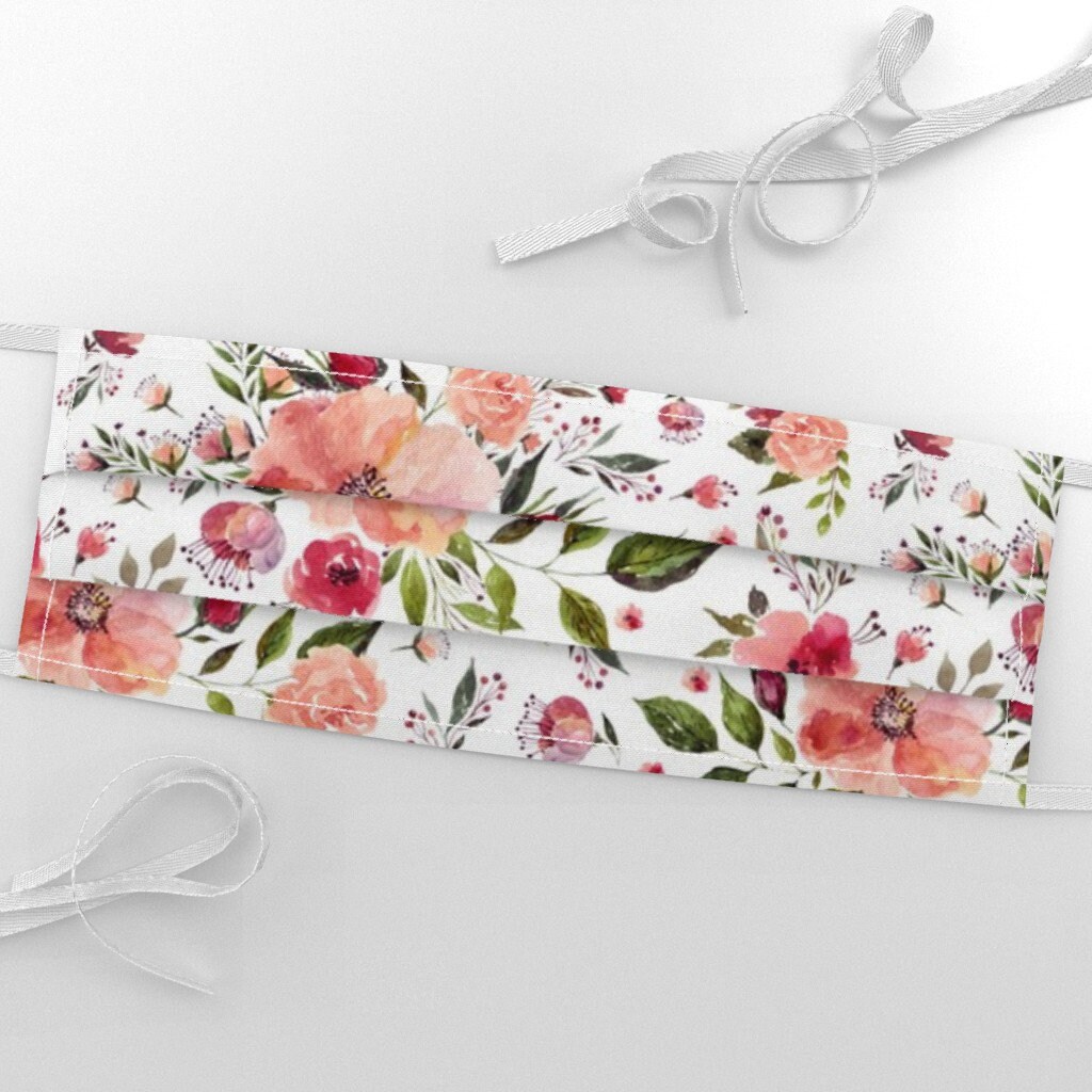 Bohemian Classic Floral Fabric Floral Rhapsody / White by - Etsy