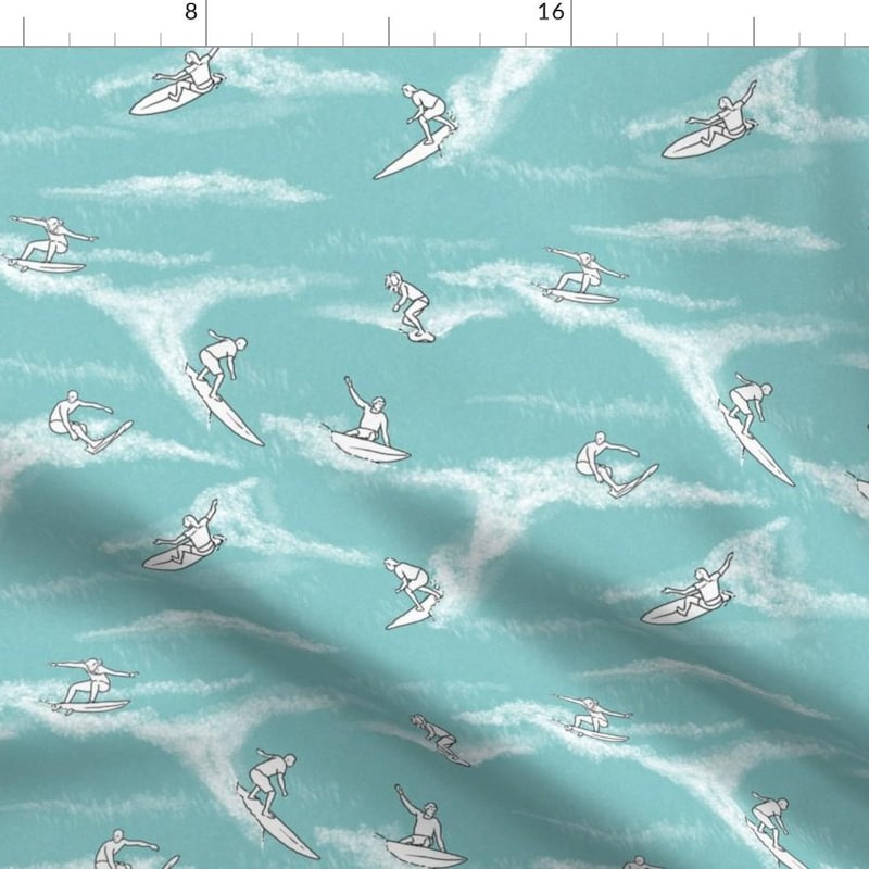 Surfing Fabric - Etsy
