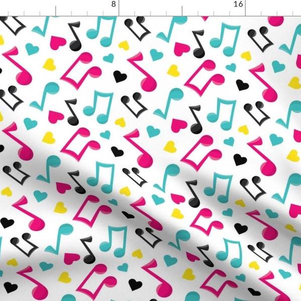 Musical Notes Fabric - Etsy