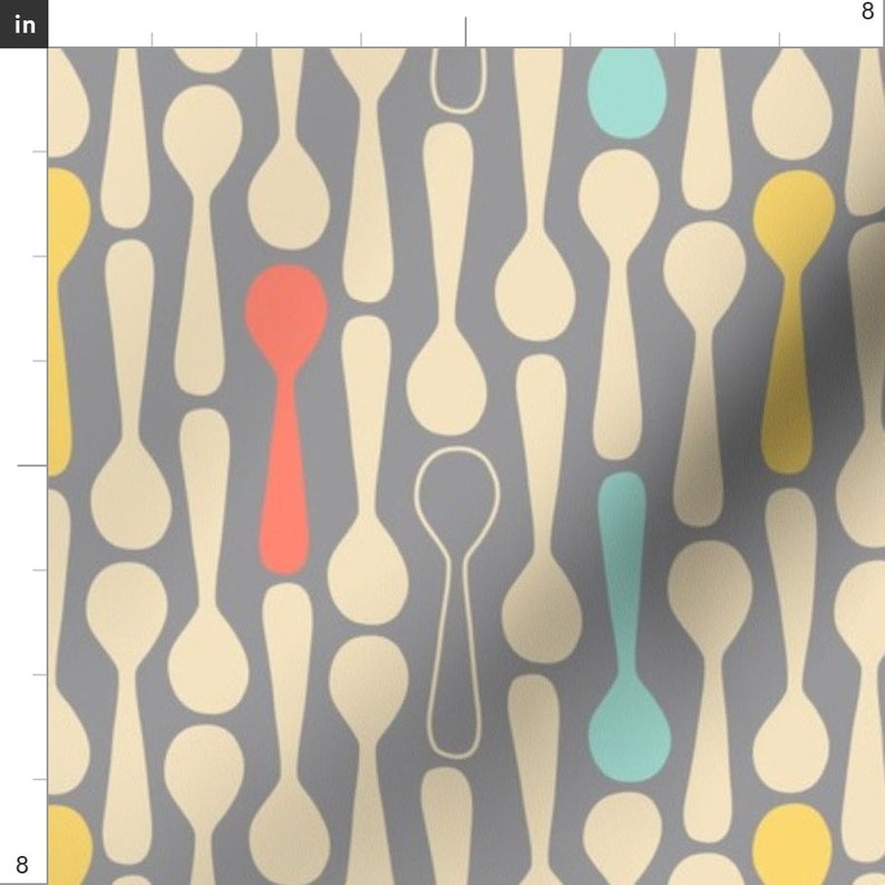 Vintage Spoon Fabric Spoons by Oleynikka Vintage Spoon - Etsy