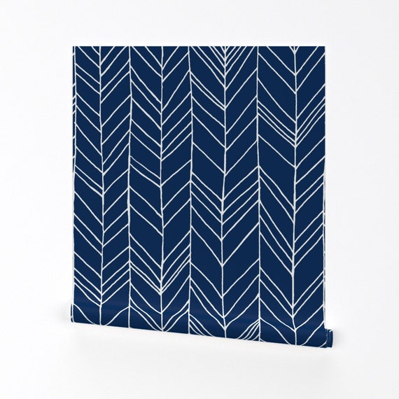 Schwarze Chevron Tapete