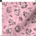 Pink Roses Fabric Roses by Caleb Luke Lin Roses Pink Gray - Etsy