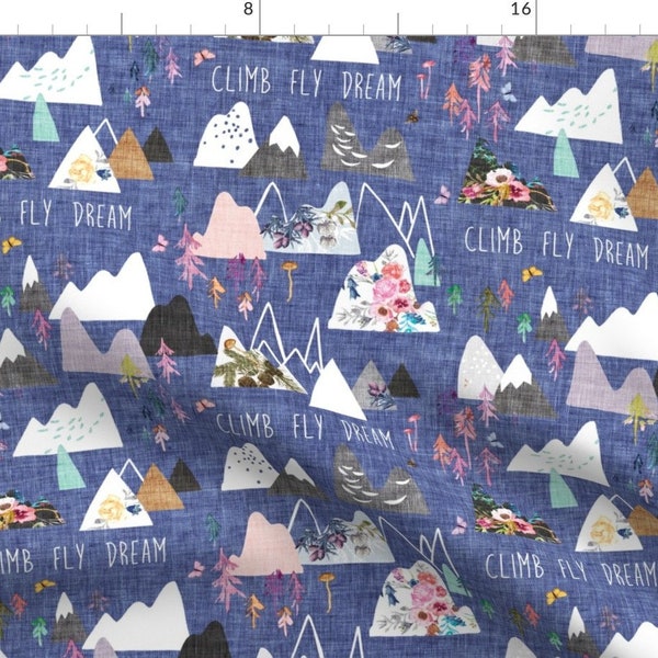 Mountain Fabric - Etsy