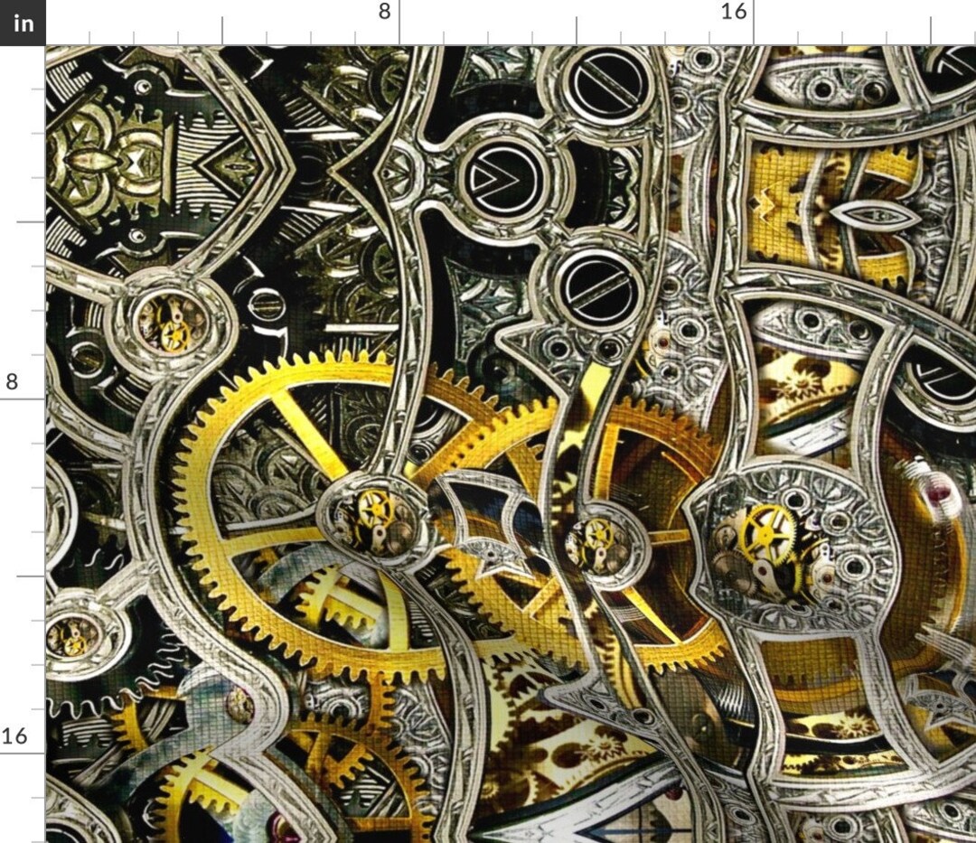 Clockworks Fabric Clockworks Super Sized by Whimzwhirled Clockworks ...