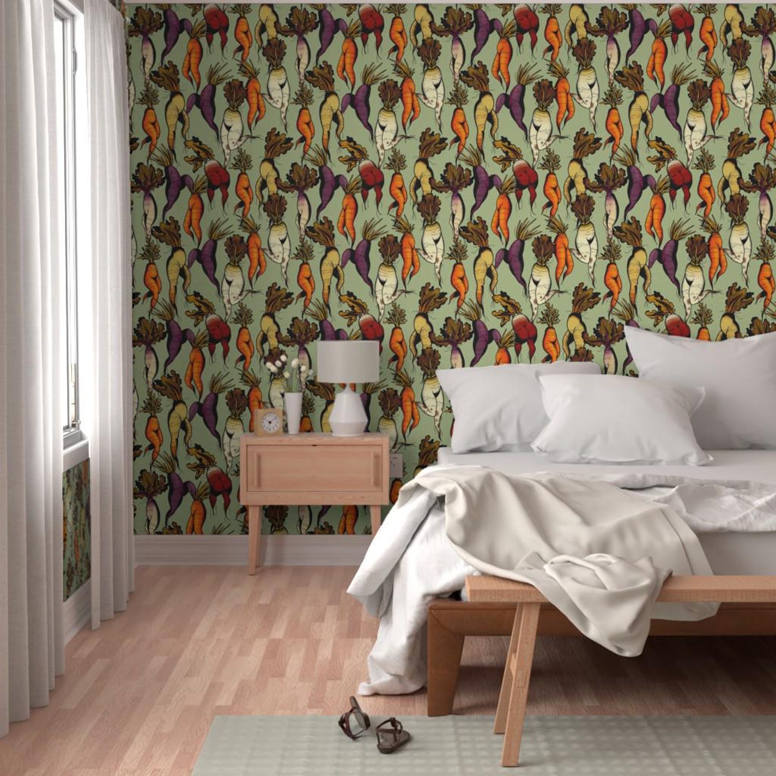 Carrot Butts Removable Peel and Stick Wallpaper - Whimsical Cute ...