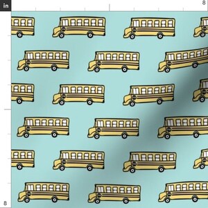 School Bus Fabric School Bus Fabric by Littlearrowdesign - Etsy