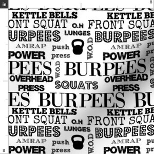 Burpees Fabric I Love Burpees by Lub by Lamb Burpees - Etsy