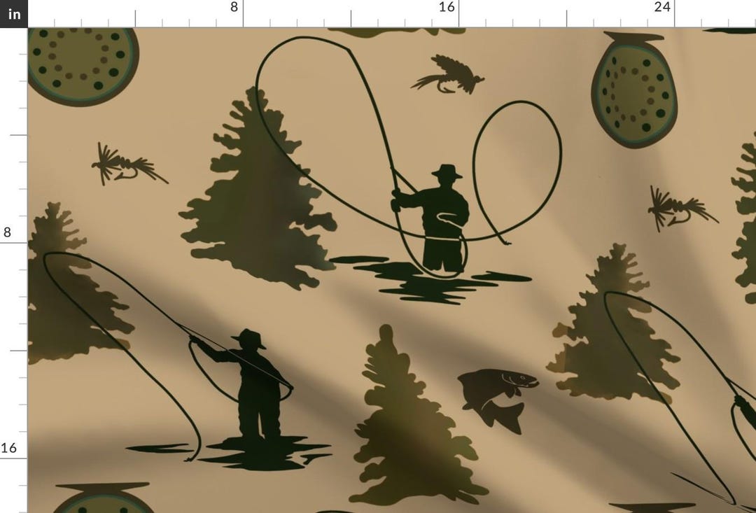 Fly Fishing Fabric - Fly Fishing in Montana by Adrianne Vanalstine ...
