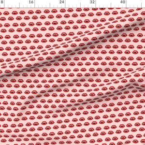Halloween Fabric - Vampire Lips - Teeth, Lip, Lips, Halloween ...