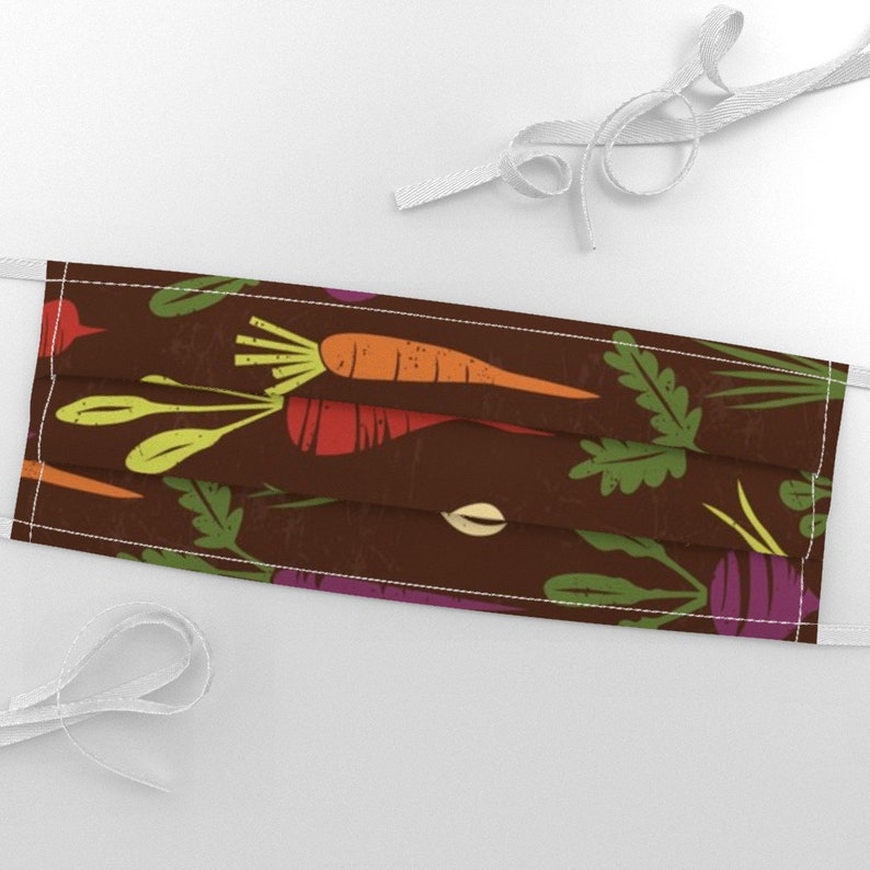 Vegetables Fabric Botanical Root Veggies by Designs by Lisa | Etsy