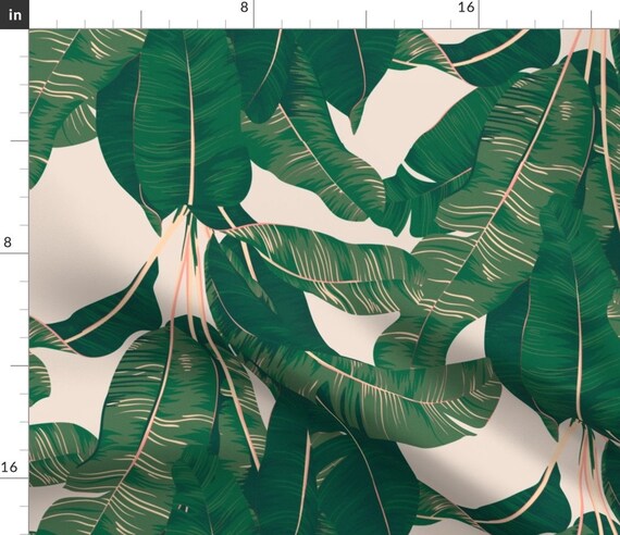 Palm Springs Fabric Dripping Fronds by Cooper&craft Palm - Etsy