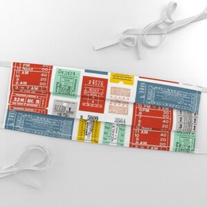 Ticket Fabric Ticket to Ride Vintage Ephemera Bus Train - Etsy