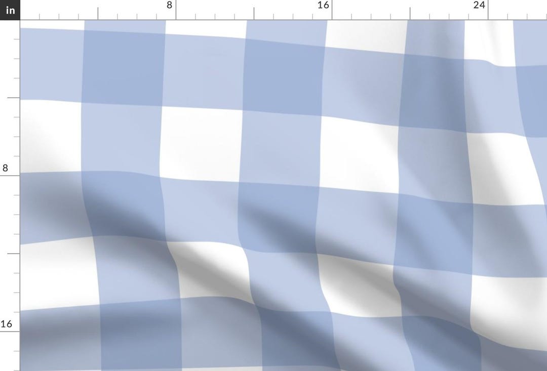 Buffalo Check Fabric - Blue Buffalo Check by Xtinew - Buffalo Check ...