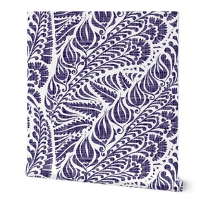 Flowers Wallpaper Bloom Midnight by Spellstone Flowers - Etsy