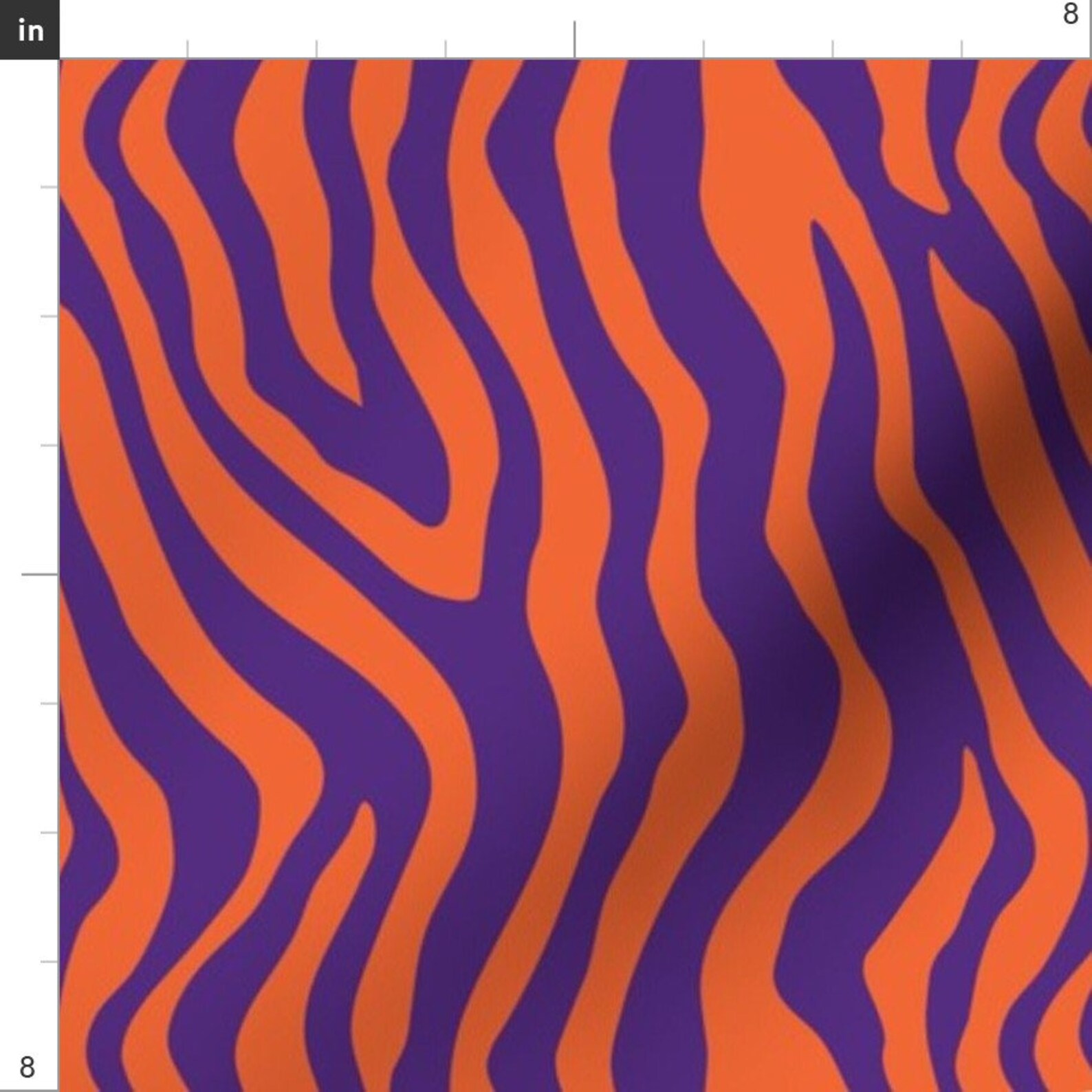 Neon Animal Print Fabric Tiger Stripes by Khaus Jungle - Etsy