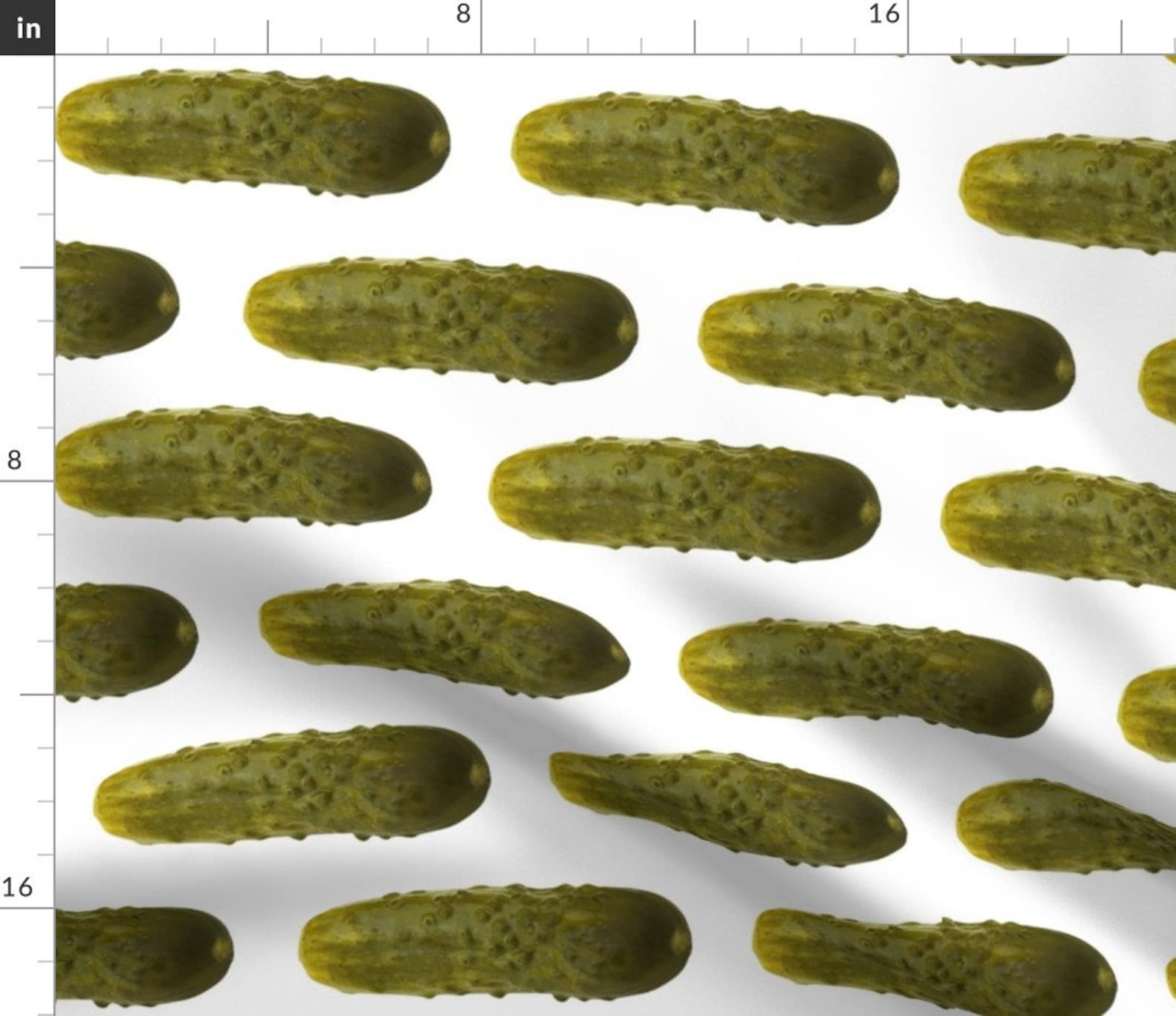 Pickle Fabric Big Pickles by Sufficiency Pickle Cotton - Etsy