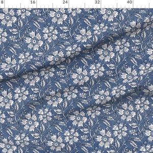 Bohemian Upholstery Fabric- Boho Block Print by Allegramckenziedesigns ...