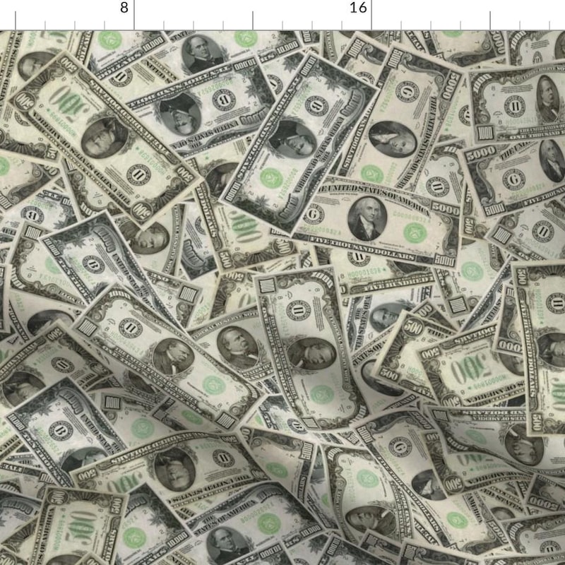 Money Print Fabric - Etsy Canada