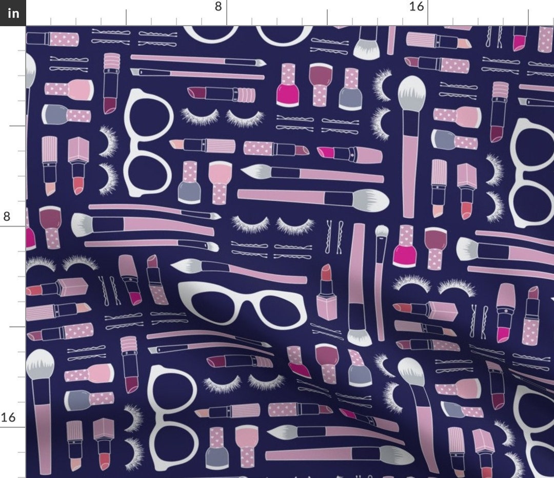 Navy Beauty Haul Fabric Beauty Haul Navy by Elizabethattwood Navy Girls ...