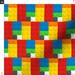 Rainbow Blocks Fabric Building Bricks Fabric Medium by - Etsy