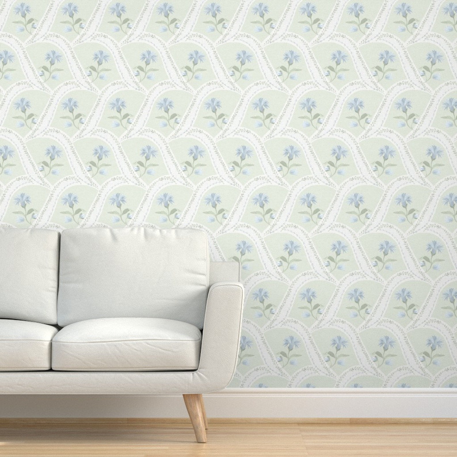 Elegant Floral Peel-and-stick Wallpaper Sampler - Pastel Watercolor ...