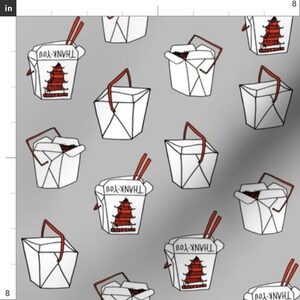 Rice Fabric Takeout Rice Fabric Food New York Style Chinese | Etsy