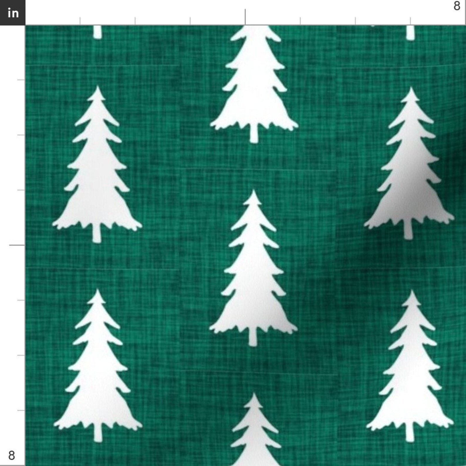 Green Fabric Forest Linen Woodland Trees by Ivieclothco - Etsy