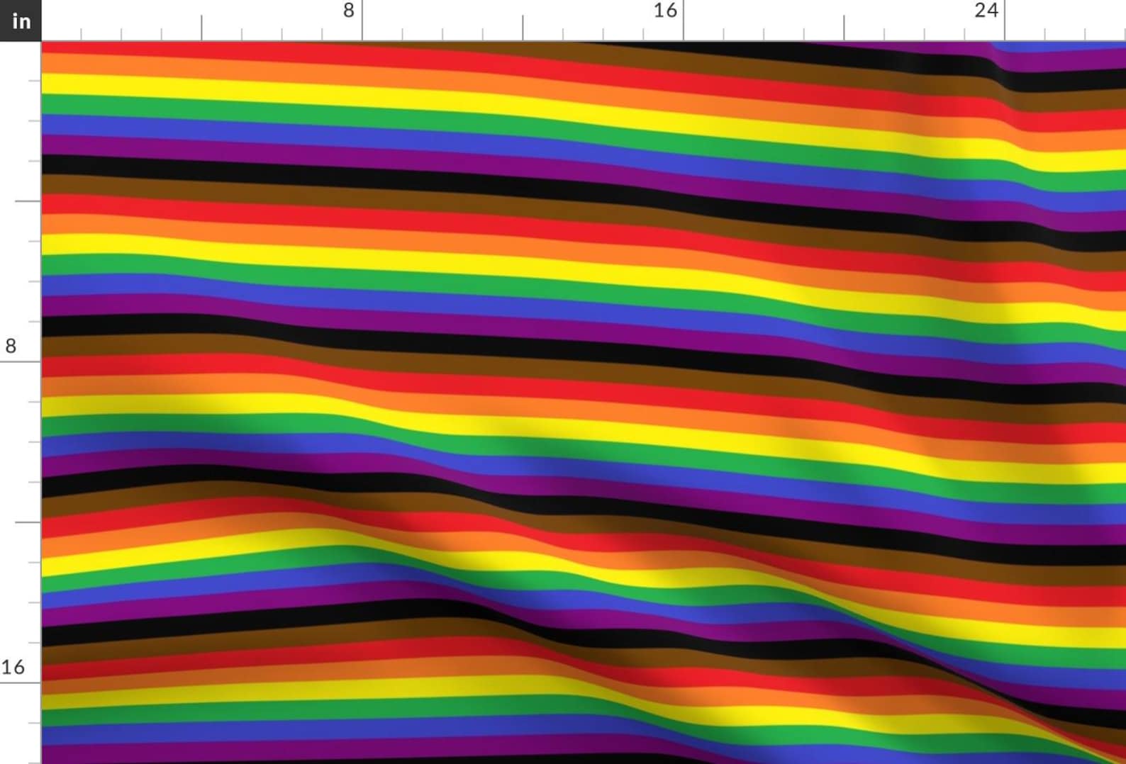 Lgbt Fabric - Rainbow Pride Stripes by Abandonedwarehouse - LGBTQ Gay ...