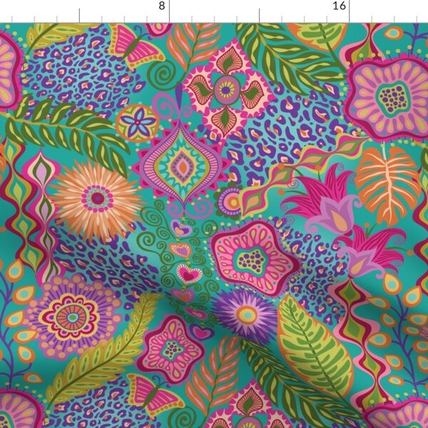 Bohemian Fabric by the Yard - Etsy