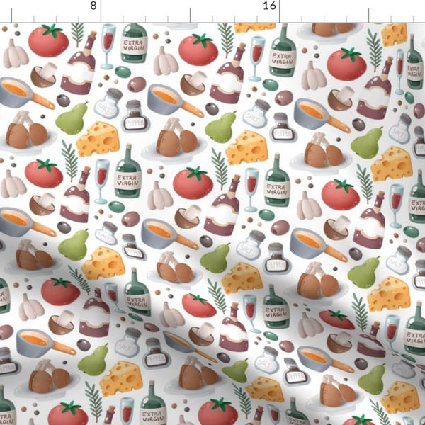 Food Theme Fabric - Etsy