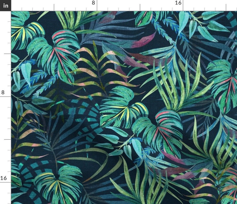 Lavish Tropical Fabric in A Tropical Mood by Michele Norris - Etsy