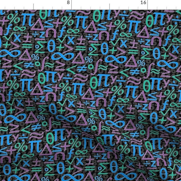 Math Fabric - Etsy