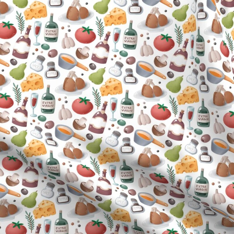 Food Fabric - Etsy