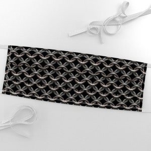 Chain Mail Fabric Chainmaille 1 Black Background - Etsy