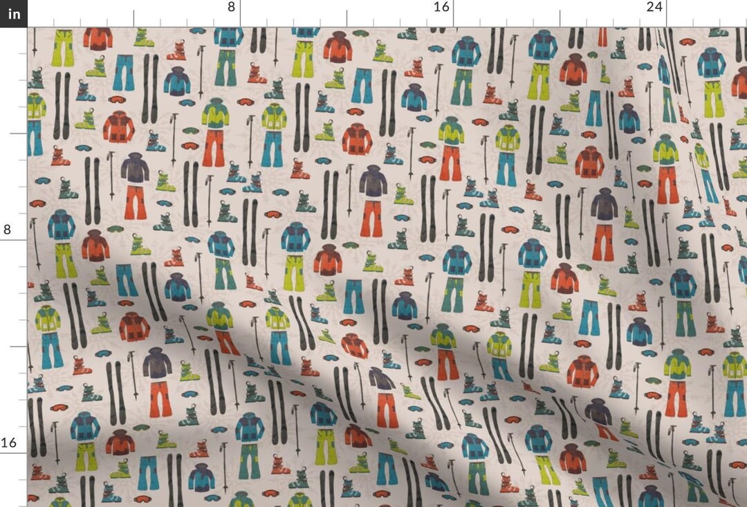 Ski Wears Fabric - the Gear Room Alpine Ski Challet by ...
