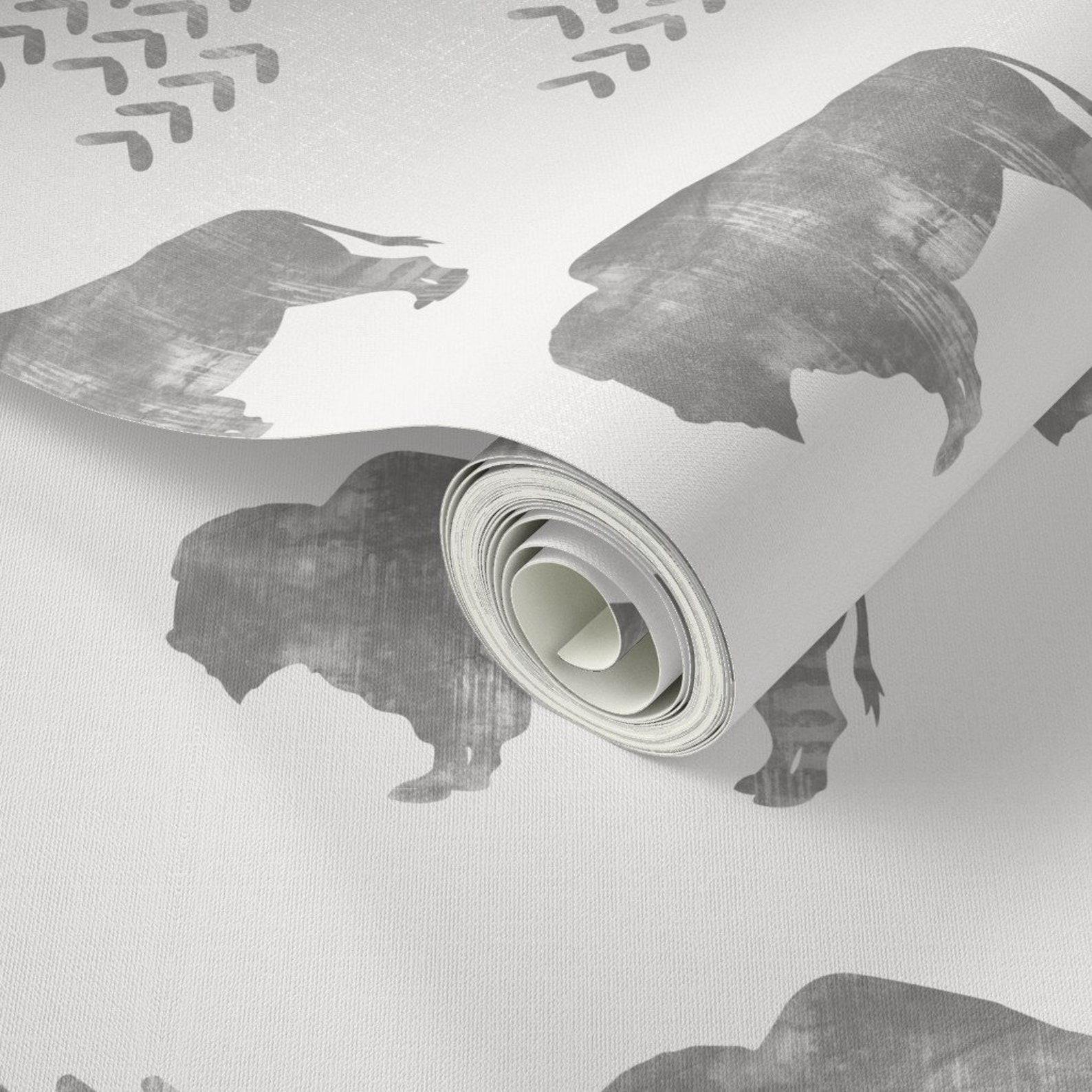 Buffalo Wallpaper Distressed Buffalo by Littlearrowdesign - Etsy