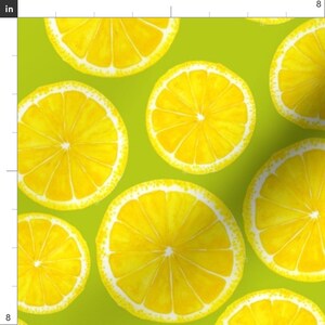 Lemon Slice Fabric Lemon Slices by Svetlana Prikhnenko - Etsy