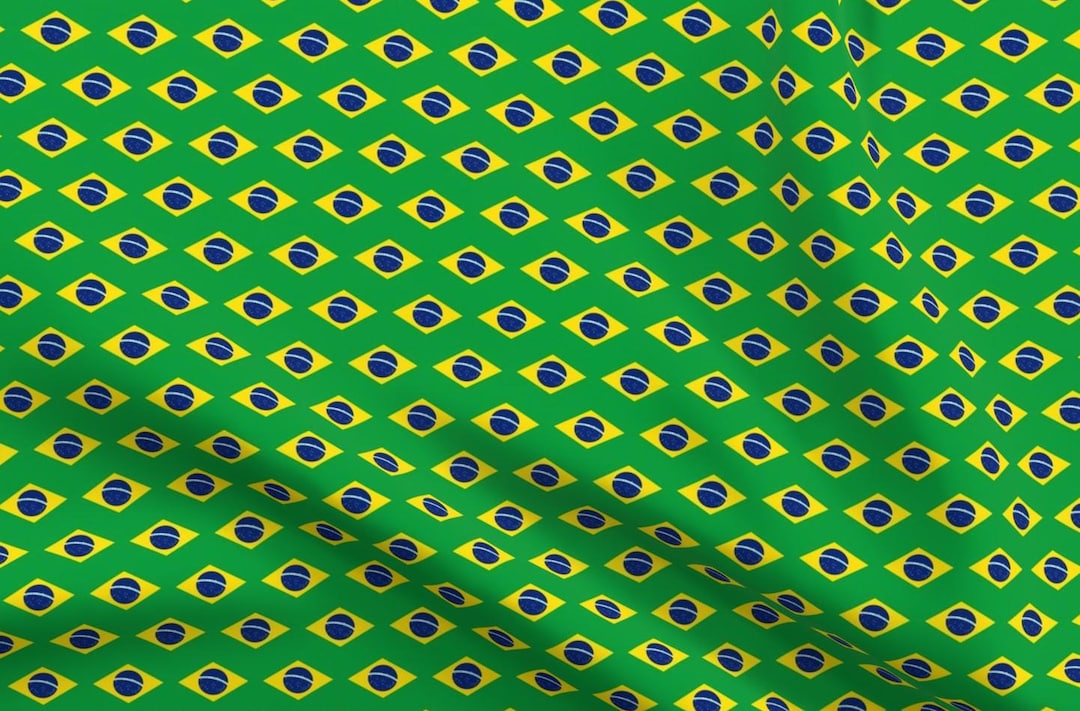 Brazil Fabric Brazil Flag by Flagfabric Brazil Flag Southern Cross Sky ...