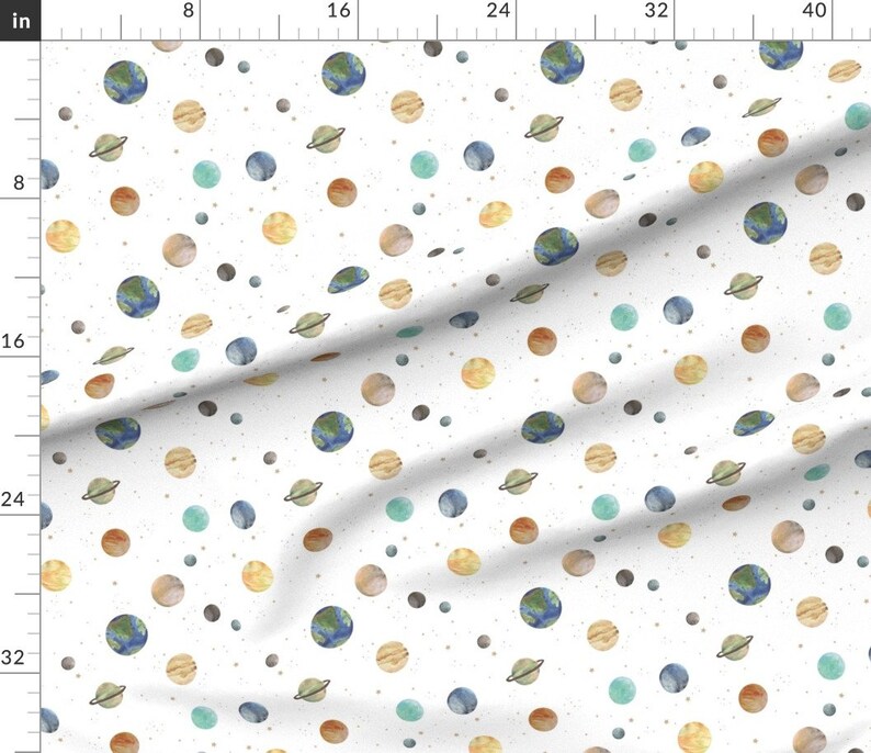 Solar System Fabric Solar System by Shelbyallison - Etsy