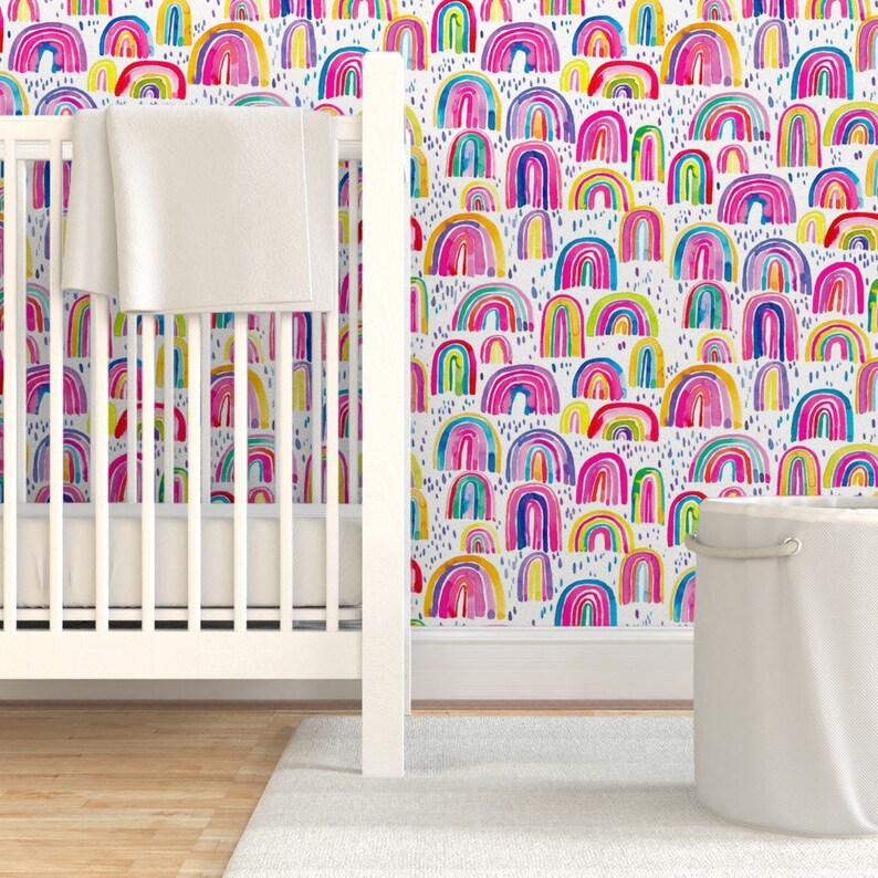 Rainbow Wallpaper Rainbow Design by Ninola-design Kid - Etsy