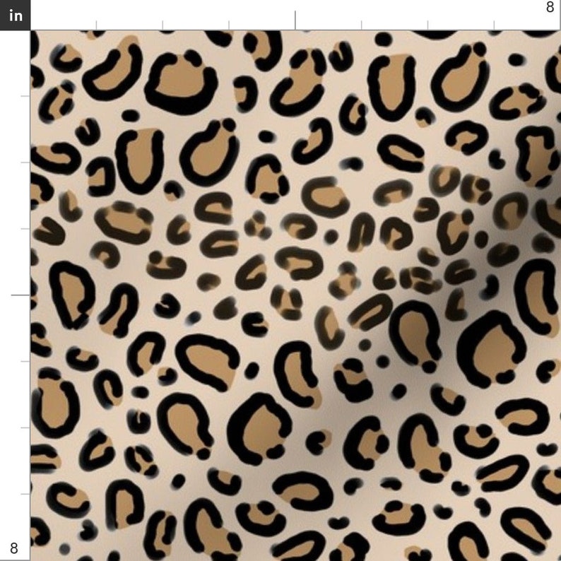Animal Print Fabric Leopard Print Tan Natural Cheetah - Etsy