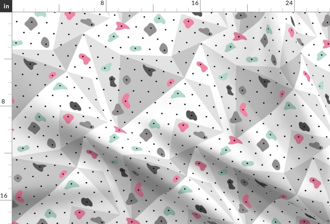 Boulder Fabric - Climbing Boulders Bouldering Gym Geometric Grips by ...