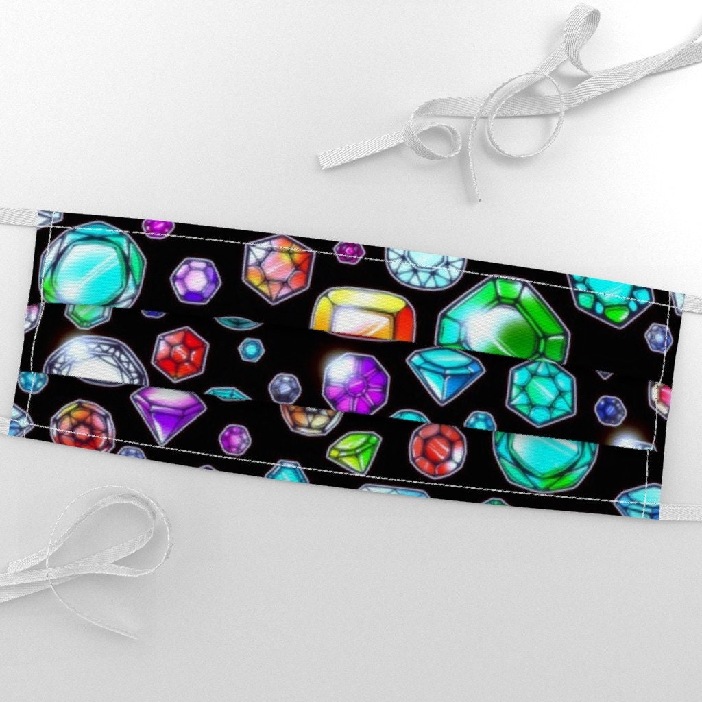 Gemstones Fabric Gems by Jadegordon Gem Crystal Bling | Etsy