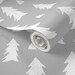 Tree Wallpaper Trees Grey Forest Simple Minimal by Andrea - Etsy