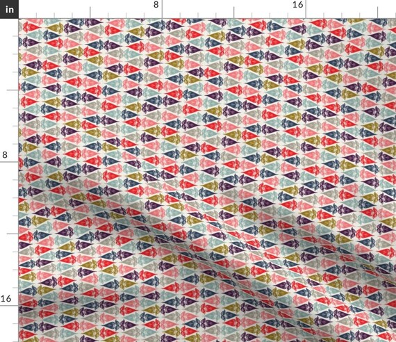 Mustaches and Beards Fabric Love A Colorful Beard by Mag-o | Etsy