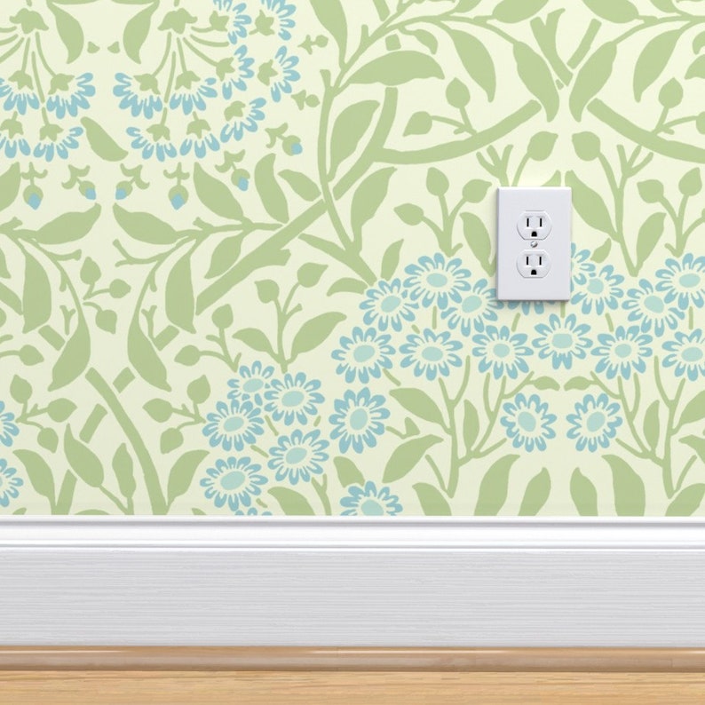 Woodblock Wallpaper Morris Woodblock Wallpaper by Chantal | Etsy