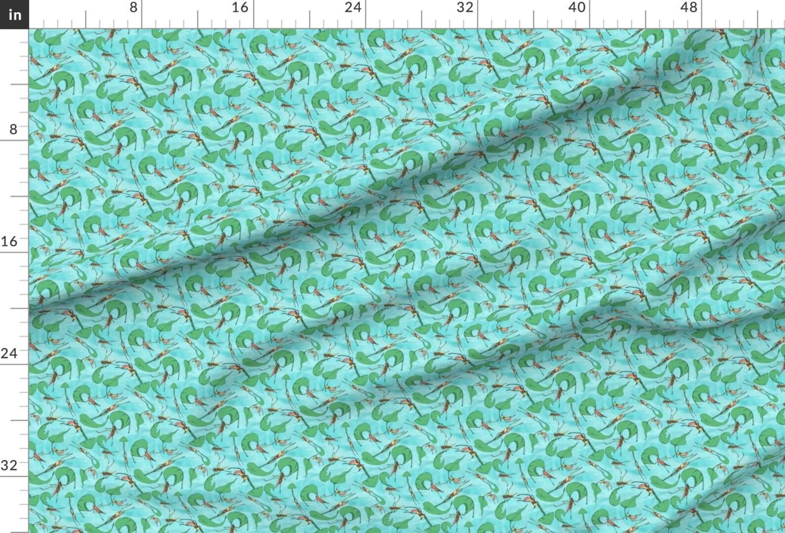 Cricket Fabric - Flying Crickets Watercolor by Audsbodkin - Cricket ...