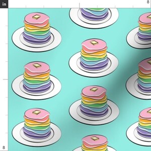Color Breakfast Fabric Rainbow Pancake Stack by - Etsy